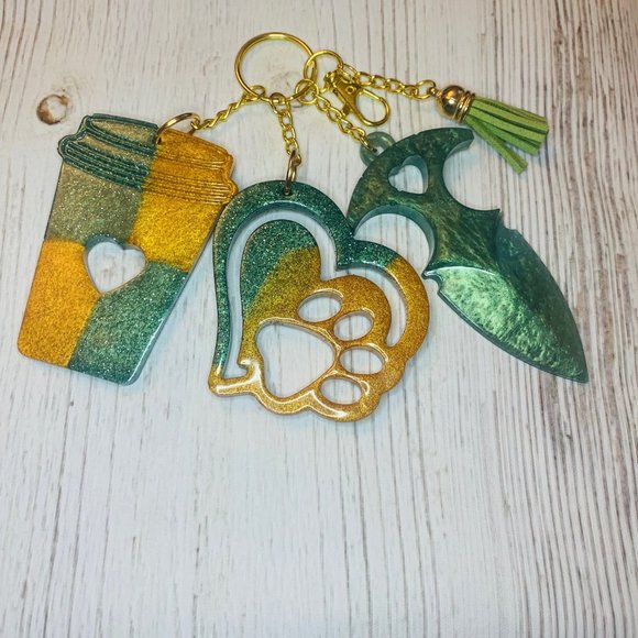 Accessories | Handmade Cute Resin Keychain Mini Coffee Cappuccino Cup ...